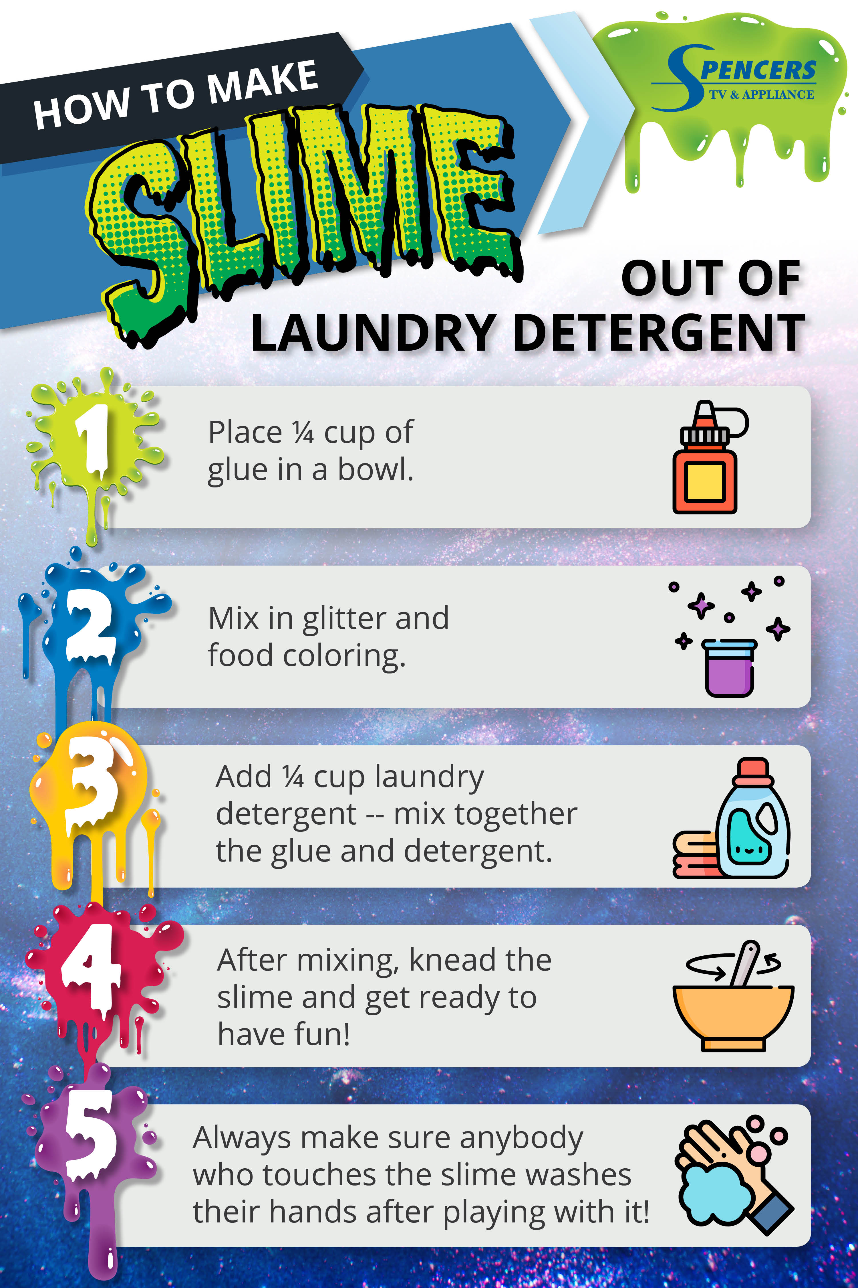 How To Make Slime Out of Laundry Detergent | Spencer's TV & Appliance ...
