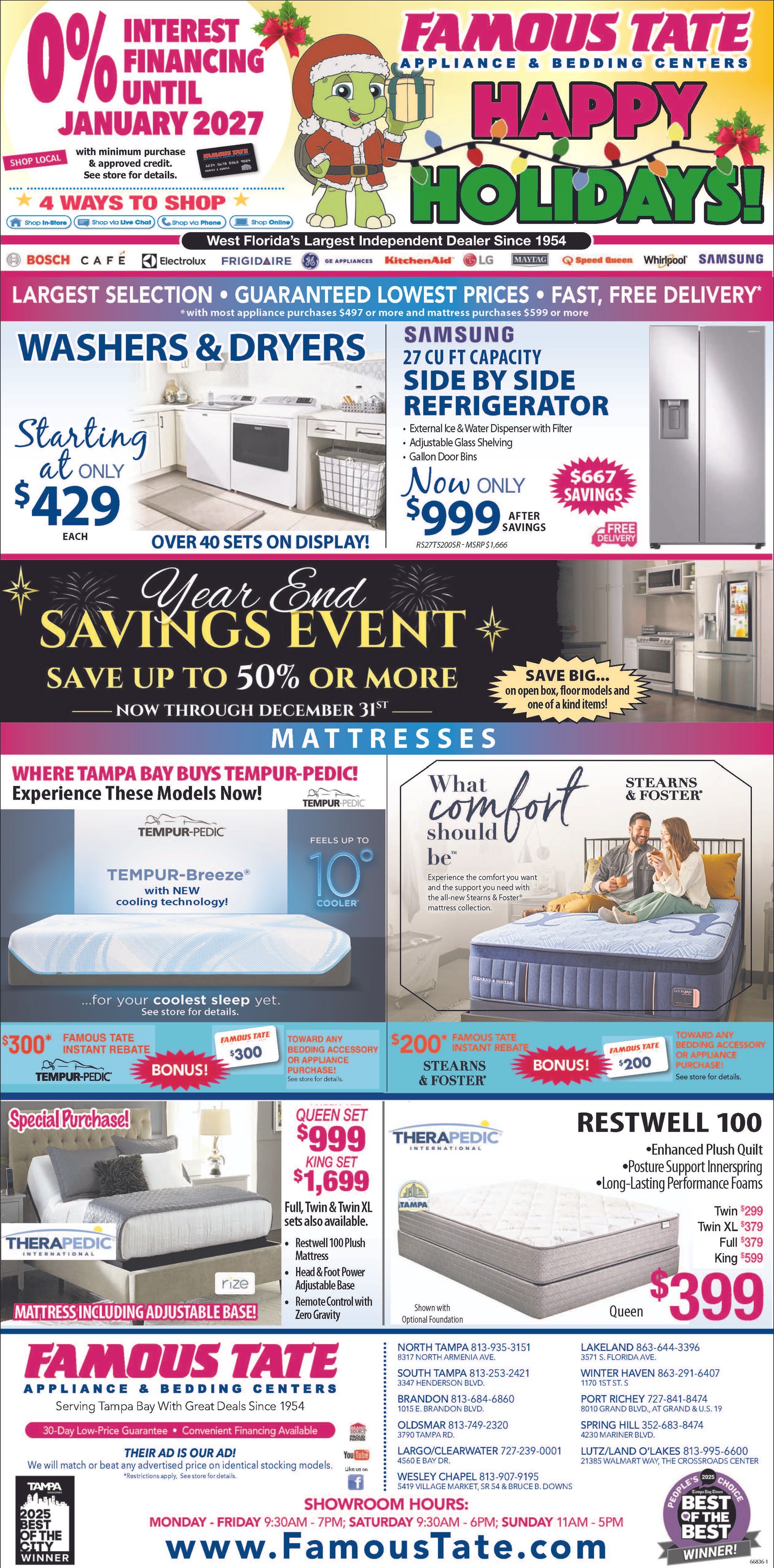 Weekly Ad & Promotions – Famous Tate Sales | Famous Tate | Tampa, FL